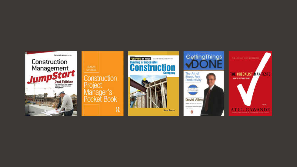 5 Books Every Construction Project Manager Should Have | Bangert, Inc.